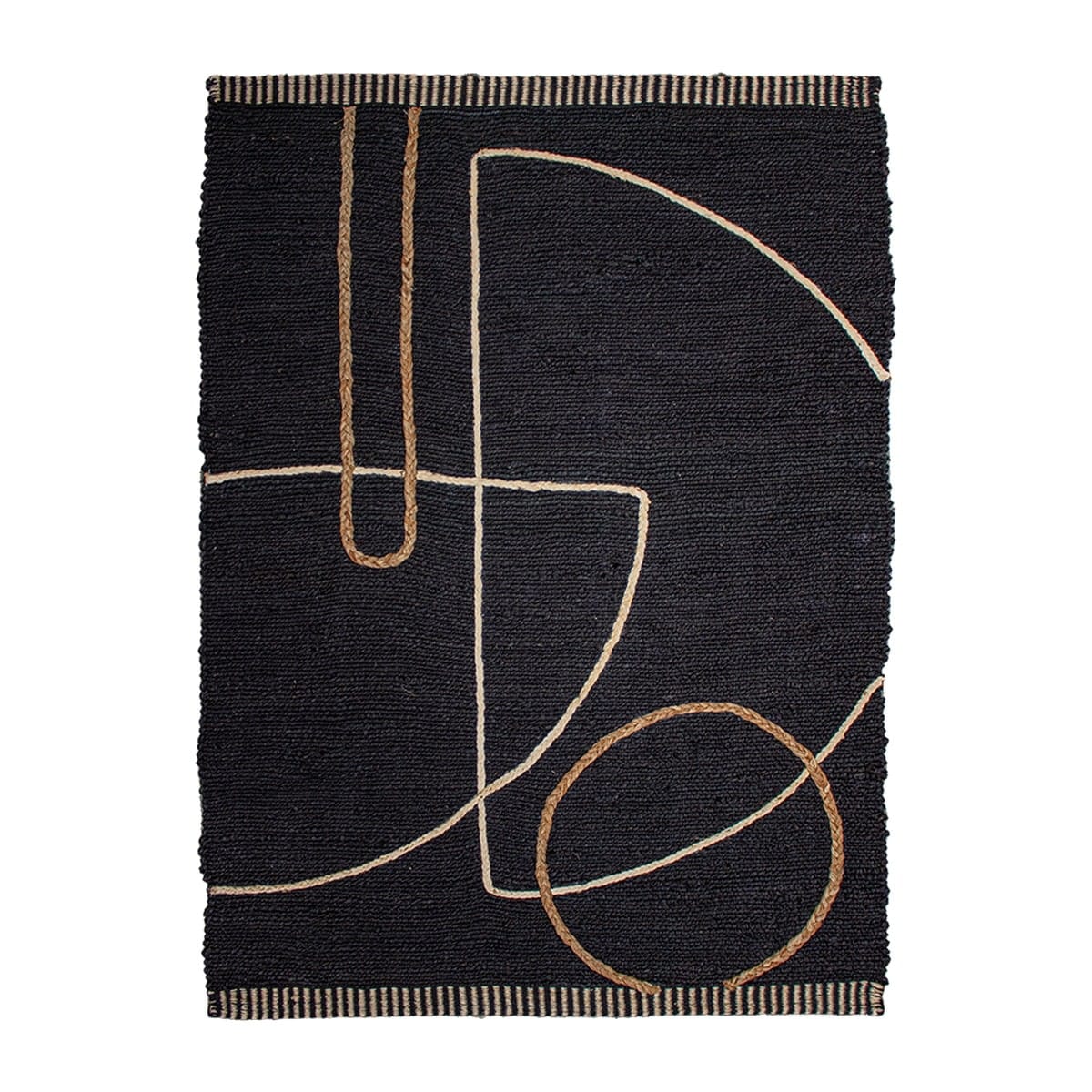 Tapete Decorativo Yute Trace Black - DiB | Tapetes, Muebles y ...